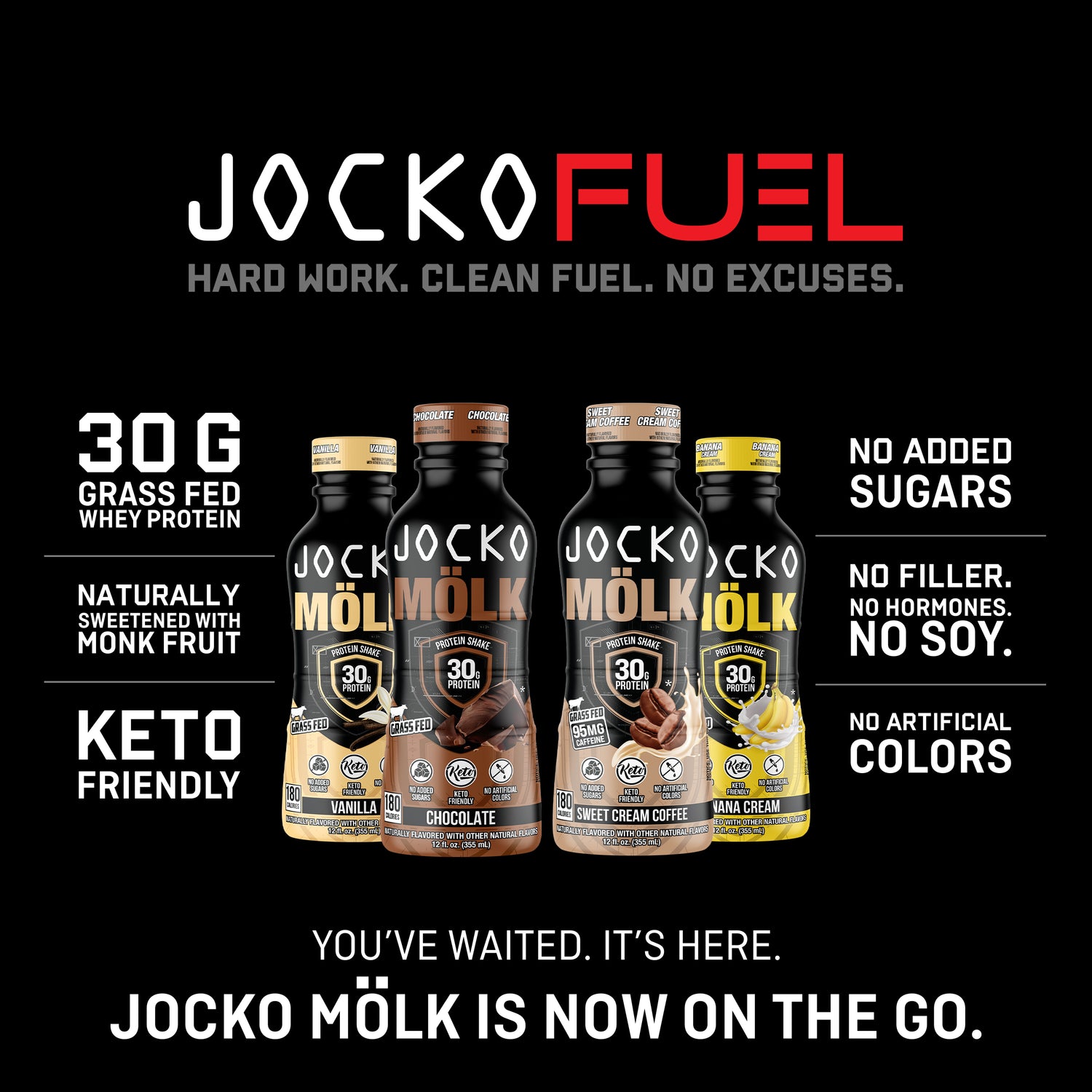 JOCKO MÖLK - Protein Shakes (Pack of 12) – JOCKO FUEL WHOLESALE